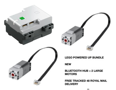 LEGO Technic Powered Up Bundle Bluetooth Hub 88012 bb1277c01 & 2x Motor ...