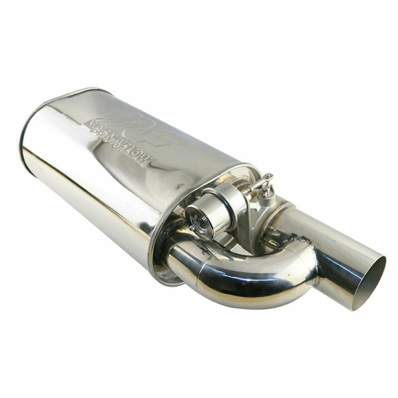 2.5" Tip On Single Exhaust Muffler Valve W/ Remote Controller 660mm ...