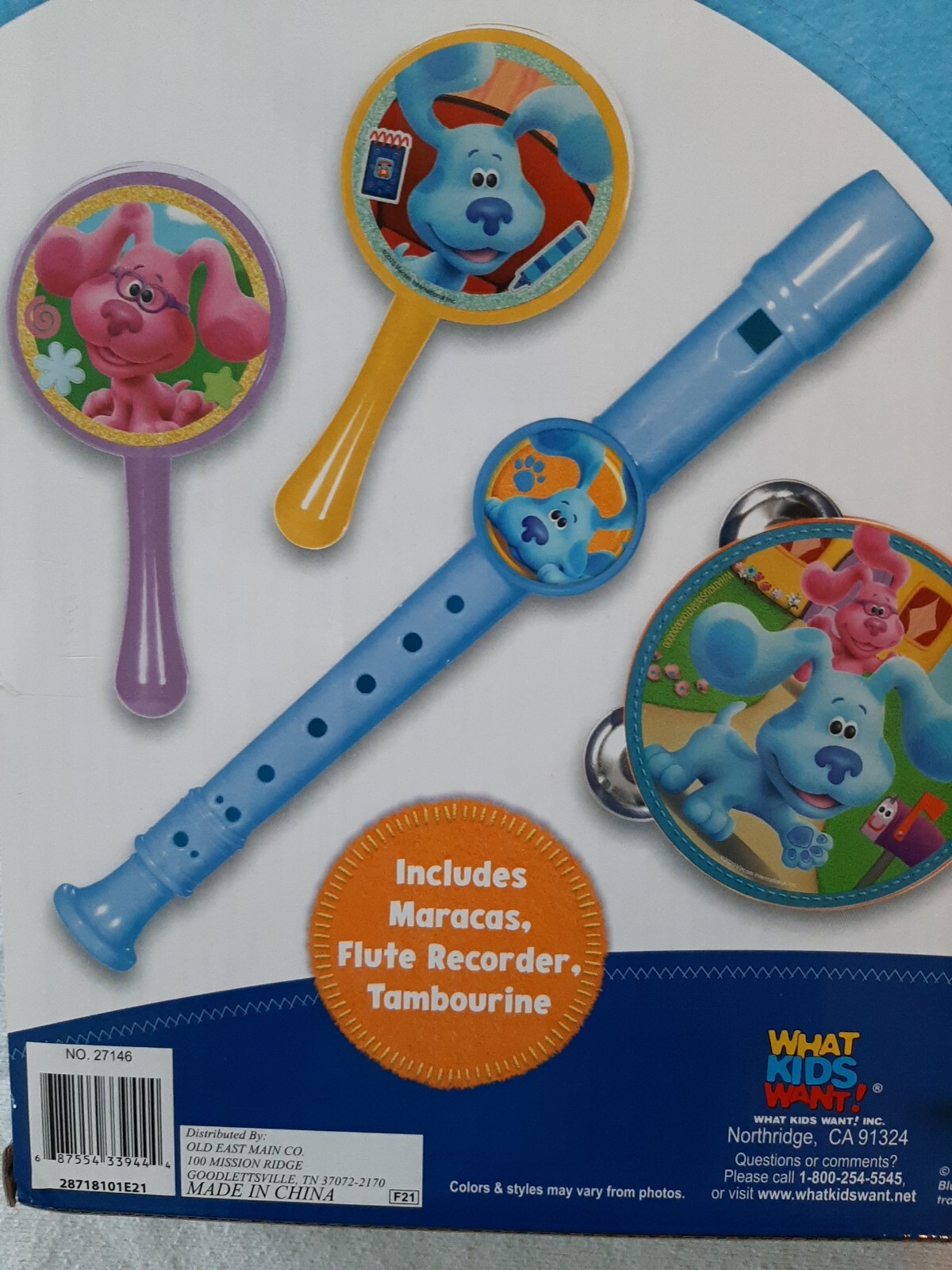 Blue's Clues & You! Boxed Music Set Musical Instruments NEW Nickelodeon ...