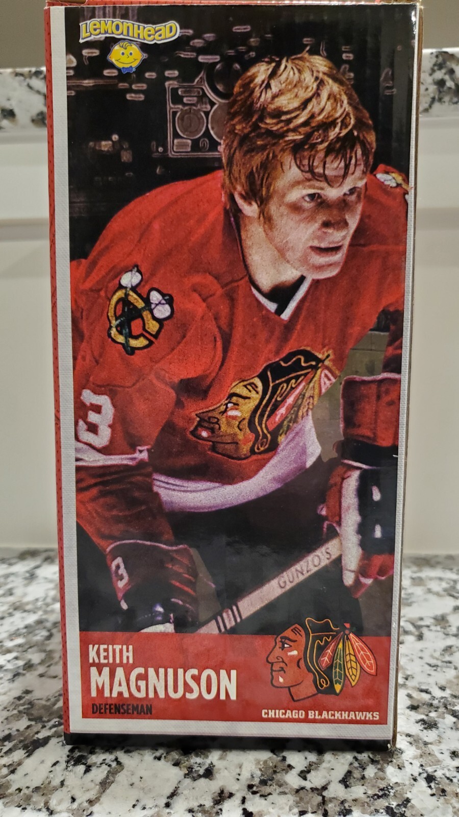 Chicago Blackhawks Keith Magnuson Bobblehead SGA New IN Box | eBay