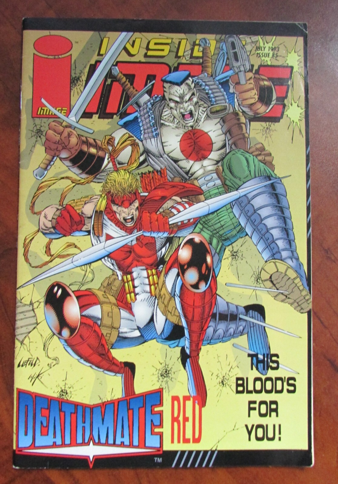 Inside Image Comics Reverse Comic Book Youngblood Deathmate Red # 5 ...