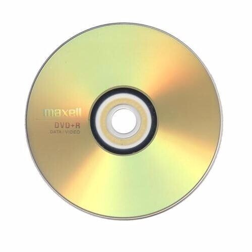 100 x MAXELL DVD+R 16x BLANK RECORDABLE DVD 4.7GB DISCS 120 MINS ...