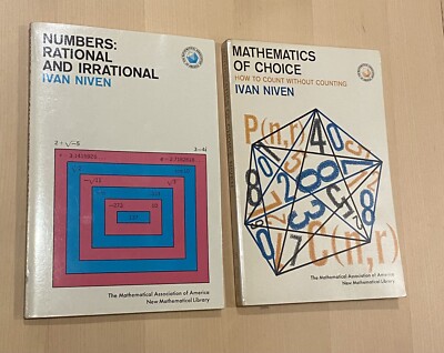 Ivan Niven - Numbers: rational and irrational / Mathematics of Choice ...
