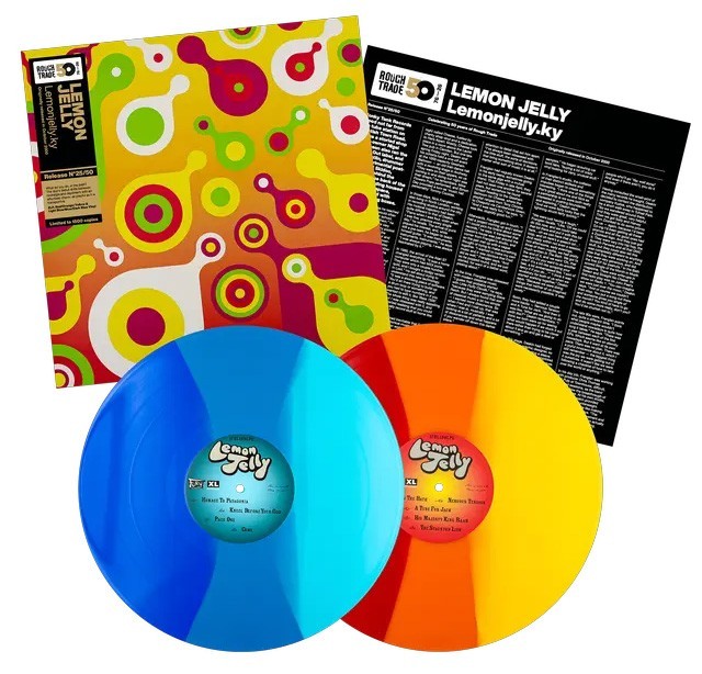 Lemon Jelly Lemonjelly.ky 2 LP Multi Colored Vinyl Rough Trade Presale ...