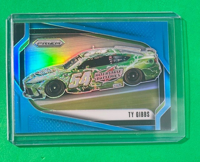 2025 PANINI PRIZM NASCAR RACING TY GIBBS RIDES CAROLINA BLUE #37/49 ...