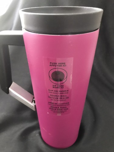 Starbucks Tumbler 16 Oz Clip Handle MAGENTA WITH LID | eBay