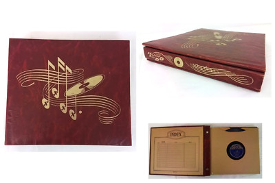 Record Album Book Red Holds 12 Records 10” 8 Records Included #R113 | eBay