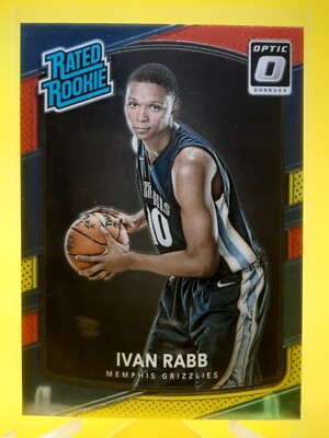 2017-18 NBA Panini Donruss Optic Ivan Rabb Rated Rookie Red/Yellow ...