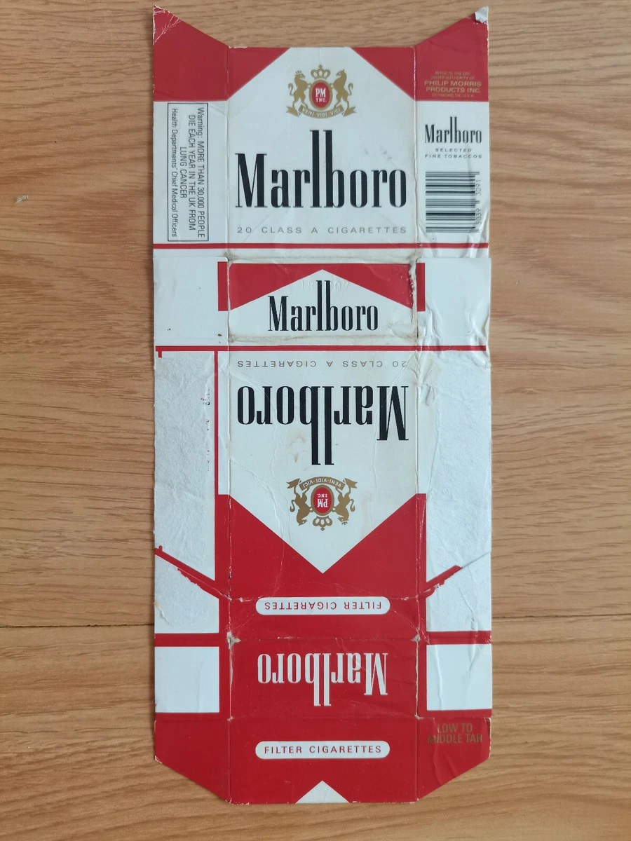 Open Marlboro Cigarette Pack