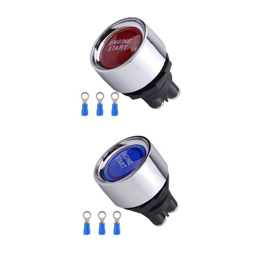 Push Button Starter Switch 50A 12V LED Light Weatherproof | eBay