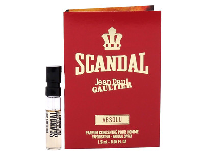 JPG JEAN PAUL GAULTIER SCANDAL ABSOLU FOR MEN 1.5ml .05oz x 1 COLOGNE ...