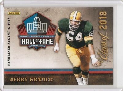Panini Class of 2018 Jerry Kramer Hall of Fame card - Unsigned | eBay