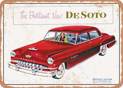 METAL SIGN - 1952 DeSoto Fire Dome 8 Four Door Sedan Vintage Ad | eBay
