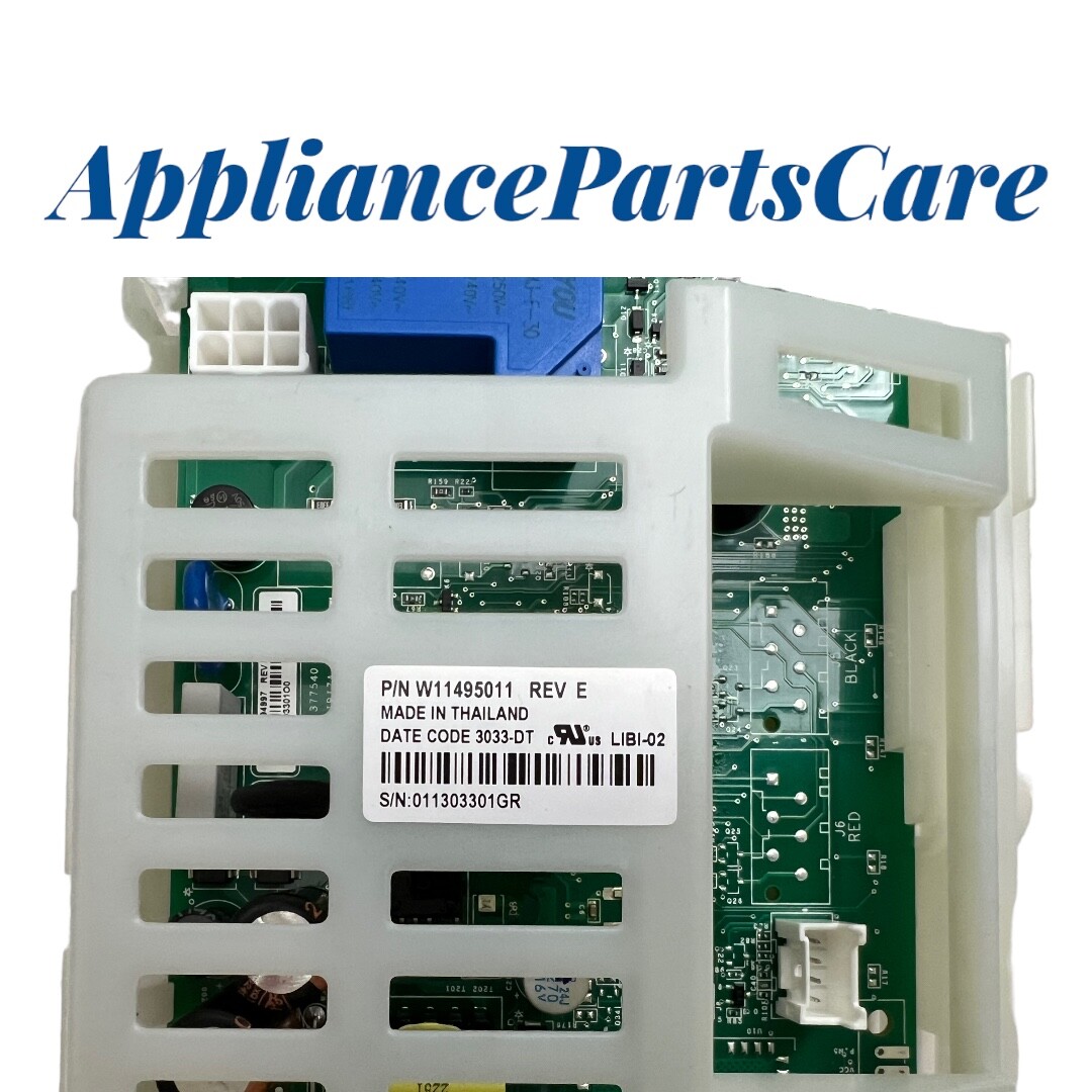 Whirlpool Dryer Electronic Control Board W11495011, W11581956 ...