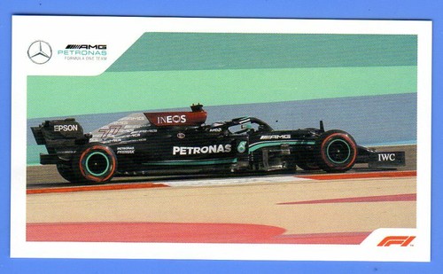 TOPPS Official F1 Sticker Formula 1 2021 #30 Valtteri BOTTAS Mercedes ...