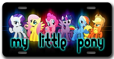 L@@K! My Little Pony Friendship Is Magic License Plate Vanity Auto Tag ...