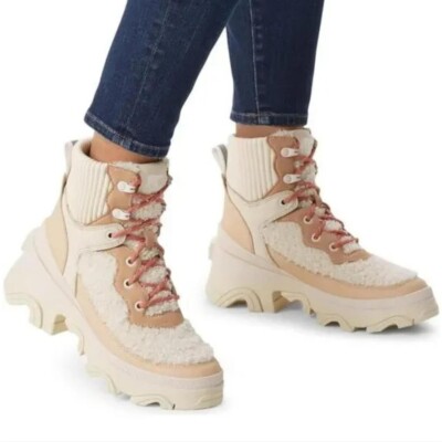 New Women’s Boots SOREL Brex Boot Cozy Lace Waterproof Nova Sand Sea ...