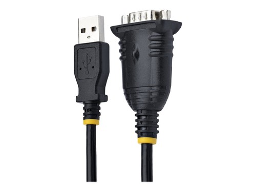 StarTech.com 3ft (1m) USB to Serial Cable, DB9 Male RS232 to 1P3FP-USB ...