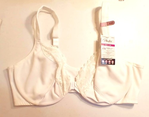 Playtex Secrets No Poke Dreamwire Front Close Bra White 44D NWT | eBay
