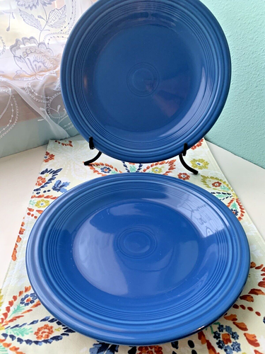 2 - FIESTA - LAPIS BLUE 10.5” DINNER PLATES - HLC FIESTAWARE | eBay