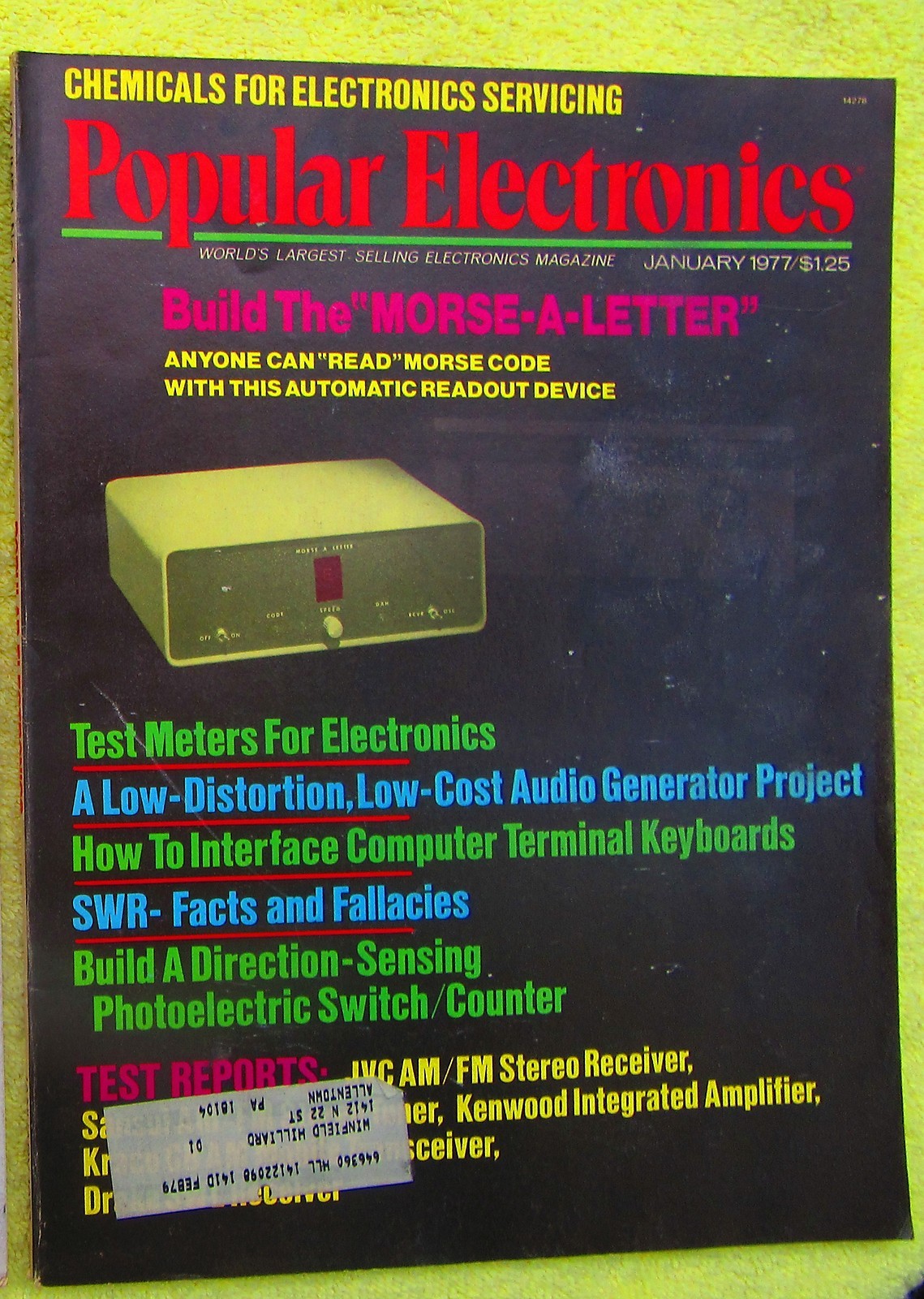 Popular Electronics Magazine 1977 1978 Popular Electronics Issues 77 ...