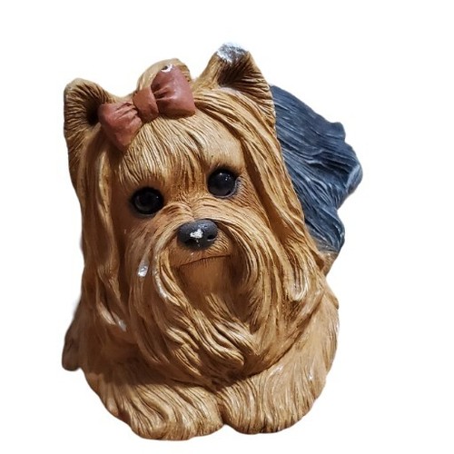 1983 Sandicast Brown Yorkshire Terrier Sculpture 155 SIGNED Sandra Brue ...