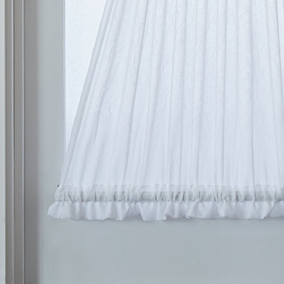 Elegant Crushed Voile Door Curtain Panel Machine Washable Drapes 51" X ...