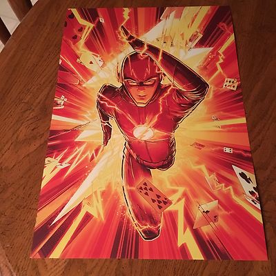 The Flash Grant Gustin CW TV Show Poster DC Comics NYCC 2017 Art Print ...