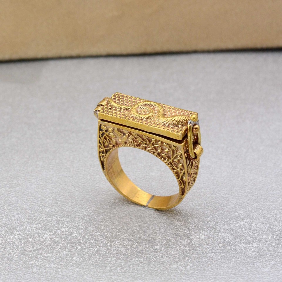 Snake Poison ring| Openable Poison Box Ring |Vintage Art Deco Ring ...