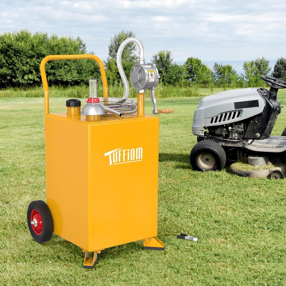 20 Gallon Gas Fuel Diesel Caddy Transfer Tank Container Labor-saving ...