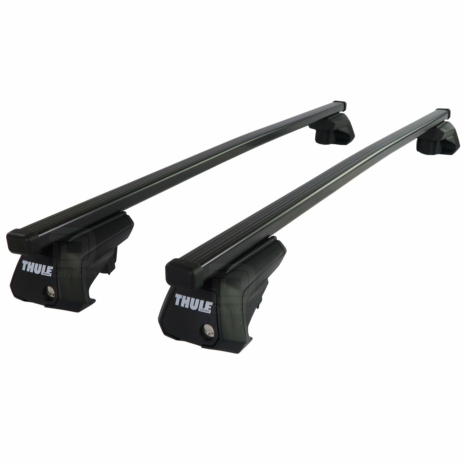 Thule Steel SquareBar Evo Roof Bars Set to fit Suzuki Ignis 16-24 Open ...