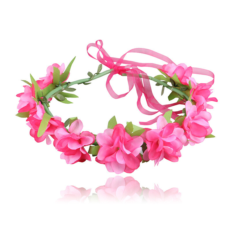 Flower Headband Head Garland Hair Band Crown Wreath Festival Boho Beach ...