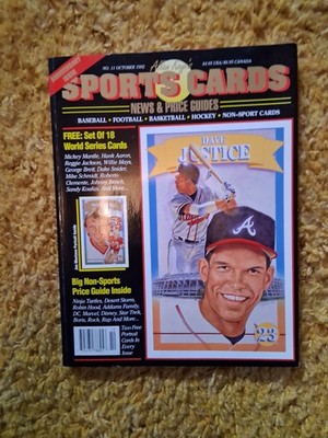 1992 ALLAN KAYE'S SPORTS CARDS NEWS & PRICE GUIDES MAGAZINE Dave ...