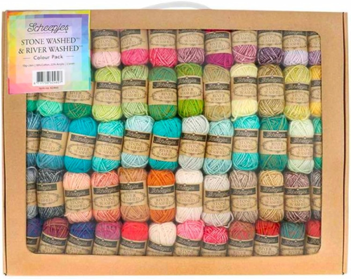 Stonewashed Riverwashed Yarn Pack 58X10G - Premium Knitting & Crochet ...