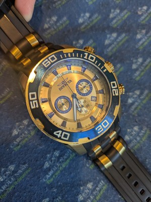 CHUNKY HEAVY OVERSIZED INVICTA MENS MILITARY STYLE WATCH VERY GOOD ...