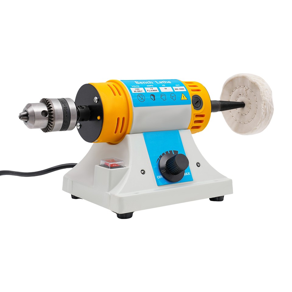 Pro Jewelry Bench Polisher Bench Lathe Polishing Buffer Grinder Buffing ...
