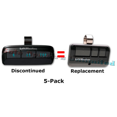 Liftmaster 895MAX 5-Pack 3-Button Premium Remote Replaced by 893MAX 3 ...