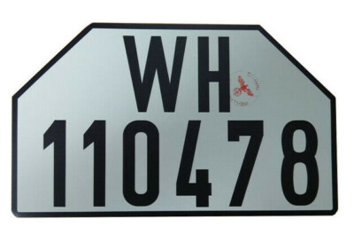 WWII WW2 German Army Wehrmacht Metal License Plate Replica CUSTOM ...
