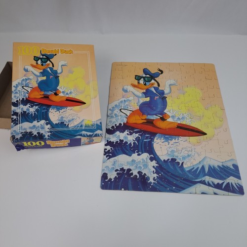Vintage Golden Disney's Surfing Donald Duck 100 Piece Puzzle Complete ...