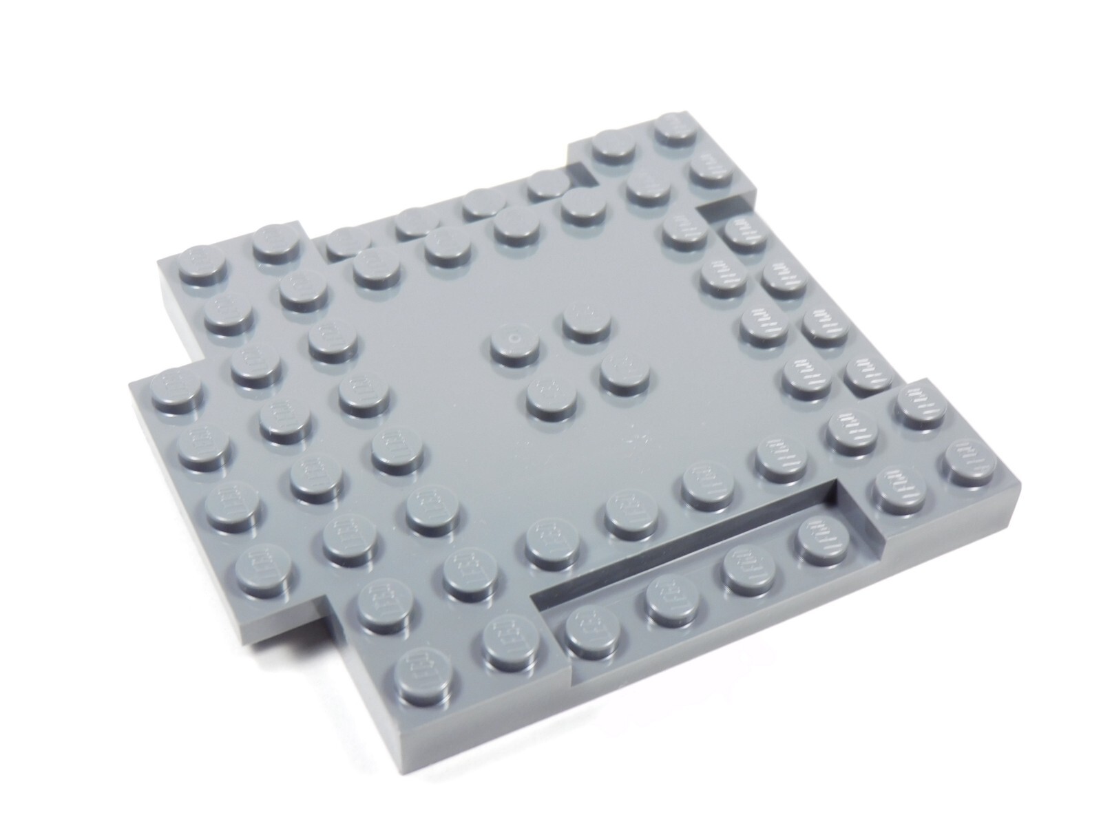 LEGO Dark Bluish Gray Plate 8x8x2/3 w/ 1x4 Indentations O2 | eBay