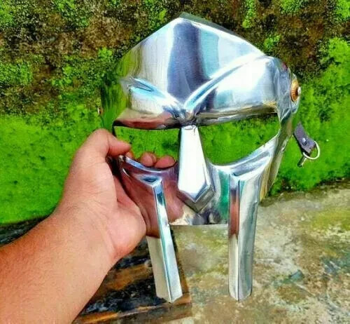 MF DOOM Mask Mad=villain Mild Steel Face Armour - Medieval Hand Forged ...