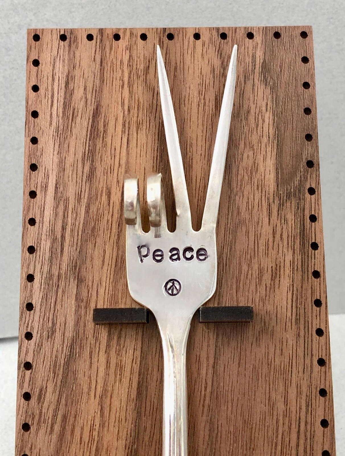 Garden Marker Plant, Peace Sign fork, recycled silverplate, Plants ...