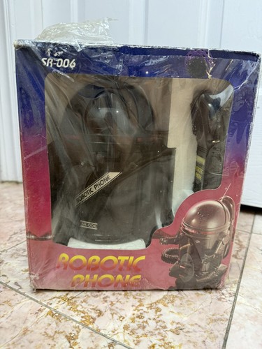 Vintage 1985 Robot Phone SR-006 BLACK Enterprex Spica R2D2 Clone 80's ...