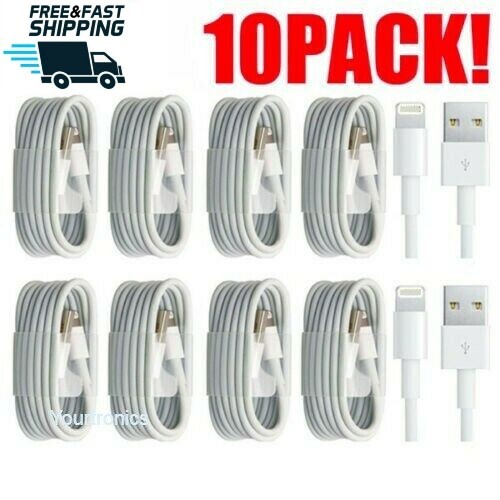 10 Pack Fast Charging Cable Quick Charger Charge Power Sync Cord Bulk ...