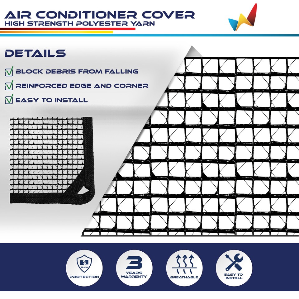 Air Conditioner Cover AC Unit Mesh Cover Outside AC Compressor ...