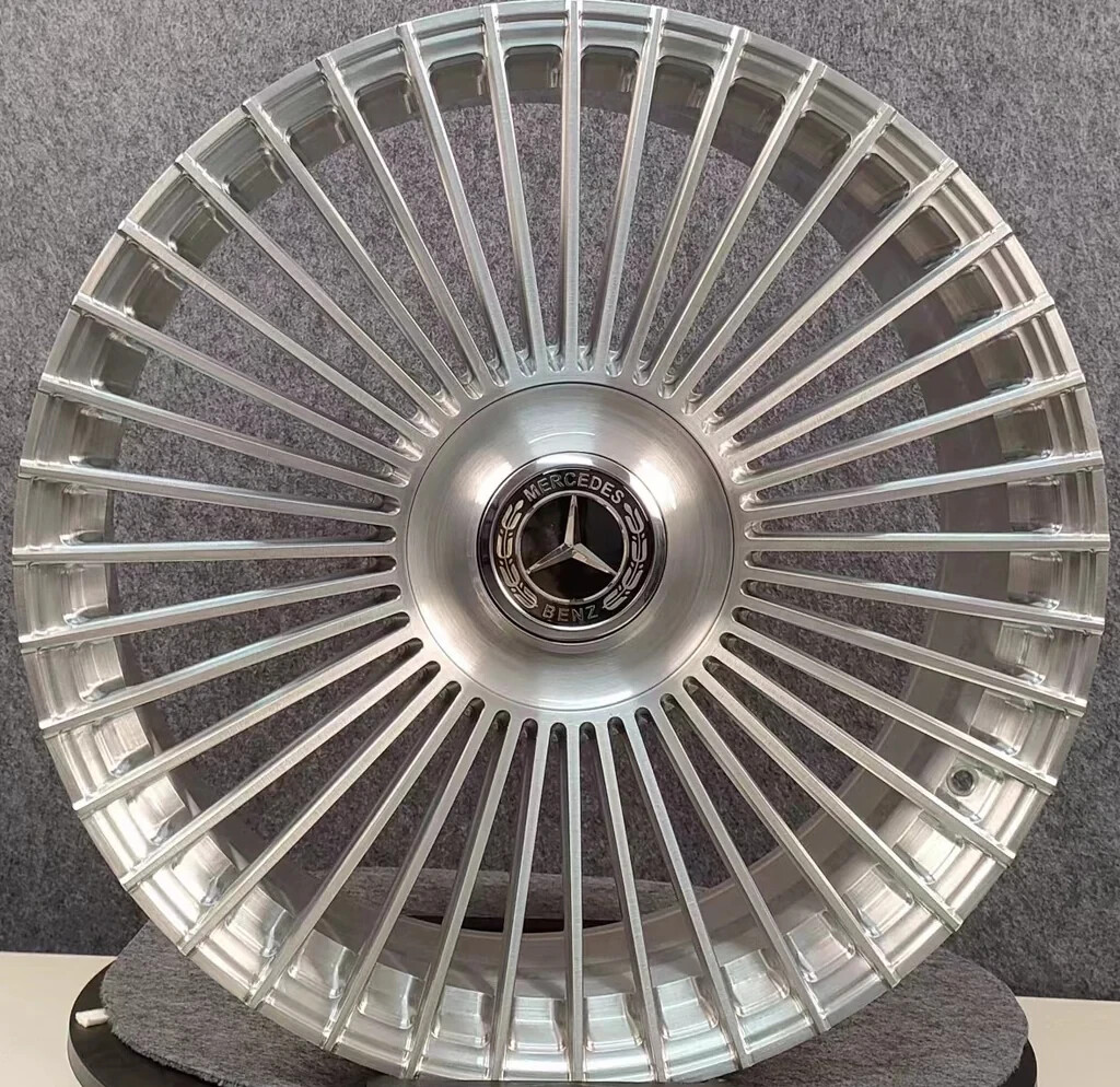 22" FORGED RIMS FIT MERCEDES S CLASS S600 S580 S560 S550 S500 S63 SILVR ...