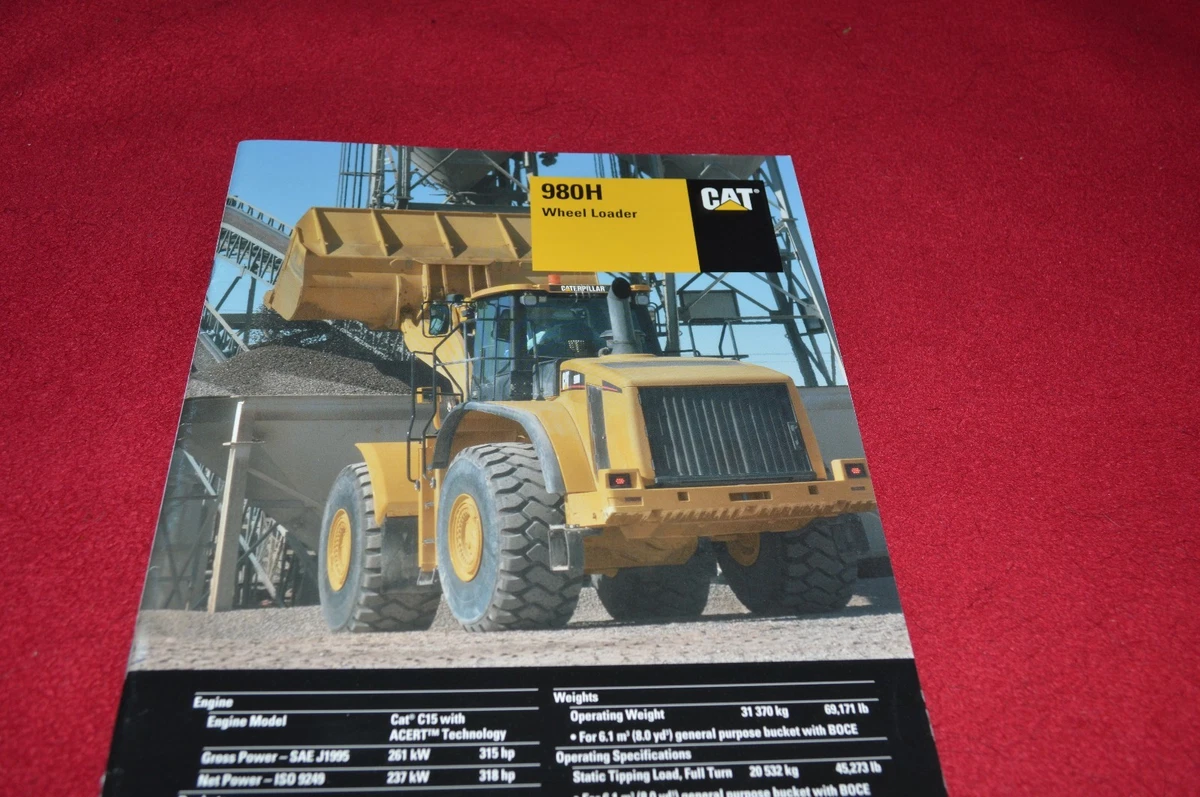 Specalog For 980H Wheel Loader, AEHQ5631-04, 40% OFF