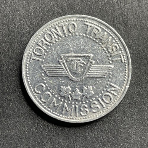 Vintage 1970s Aluminum TTC Transit Subway Token Toronto Gen2 Fare Coin ...