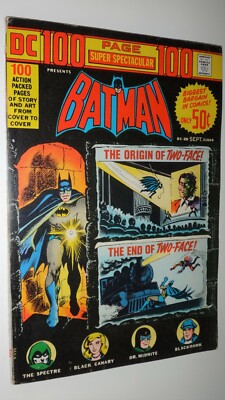 BATMAN 100 PAGE SUPER SPECTACULAR DC-20 VF/VF- WHITE PAGES 1973 | eBay