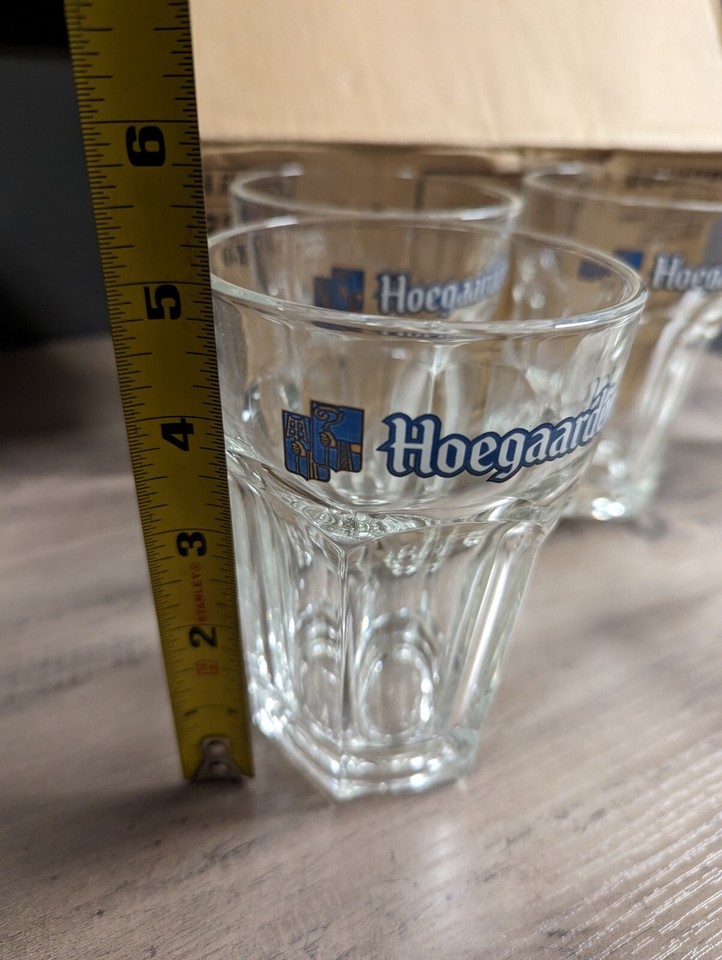Hoegaarden 25cl Box Of 6 Signature Hexagonal Belgian Ale Beer Glass ...